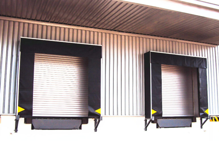 Durable Loading Dock Door Seals And Shelters For Industry With Warning ...